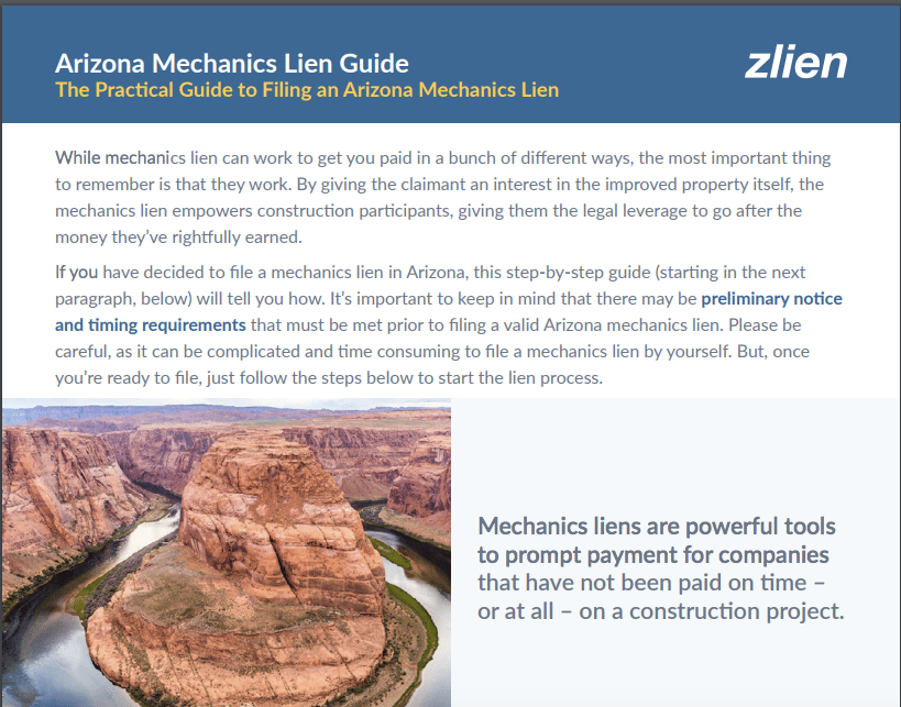 How To Place a Lien in Arizona | zlien