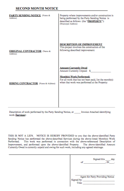 Texas Preliminary Notice Form - Download Free With Fact Sheet